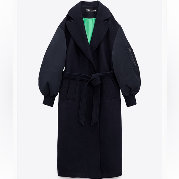 Zara | Jackets & Coats | Zara Combination Bomber Coat | Poshmark